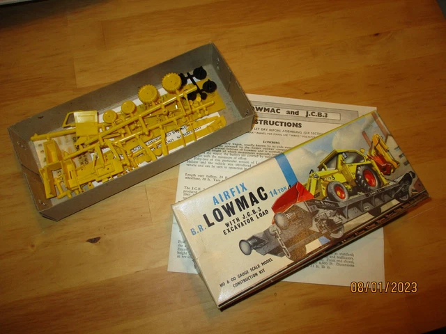 AIRFIX MODEL LOWMAC and JCB 3 kit 1960s Unmade and checked complete £20 ...
