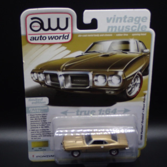 2024 AUTO WORLD 1969 Pontiac Firebird Royal Bobcat Vintage Muscle Rel 1 ...
