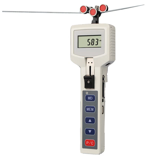 HANDHELD DIGITAL TENSION Meter Cable Steel Wire Rope Tensiometer 50 ...