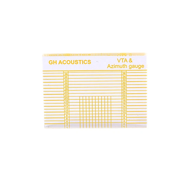 VTA CARTRIDGE AZIMUTH Alignment Ruler Tonearm Headshell Balance ...