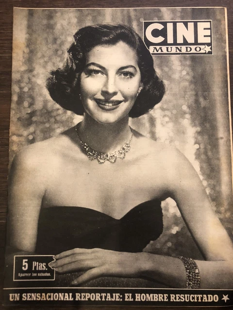 MAGAZINE CINE MUNDO 1953 ava gardner gary cooper Linda Darnell James ...