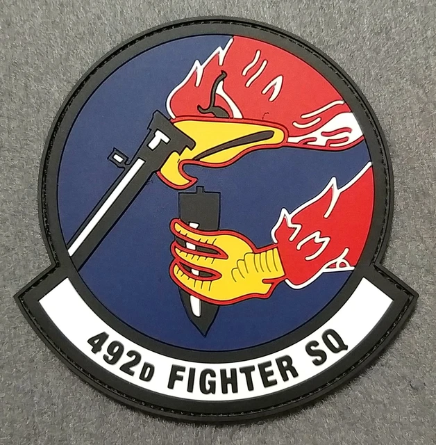 USAF 492ND FS "Madhatters" F-15E Strike Eagle RAF Lakenheath PVC Patch ...