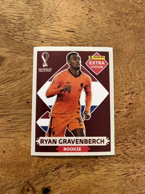 PANINI OFFICIAL WORLD Cup 2022 EXTRA Sticker Ryan Gravenberch Rookie BASE £6.05 - PicClick UK