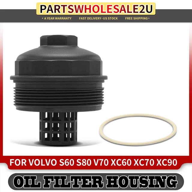 ENGINE OIL FILTER Housing Cover Cap for Volvo S60 11-12 S80 V70 XC60 ...