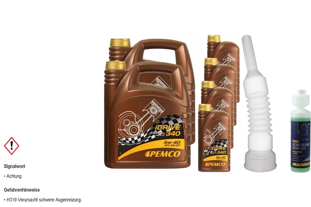 12L PEMCO IDRIVE 340 5W-40 huile moteur Api de Sn / Cf Acea A3/B4 Incl ...