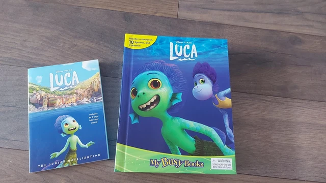 DISNEY / PIXAR Luca My Busy Books - Storybook, 10 figurines, playmat £5 ...
