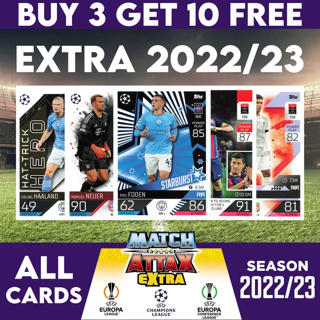 MATCH ATTAX EXTRA 2023 2022/23 22/23 Base Cards Update Managers Mega ...