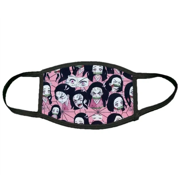 NEZUKO DEMON SLAYER Kimetsu no Yaiba Symbol Face Mask, Washable and ...