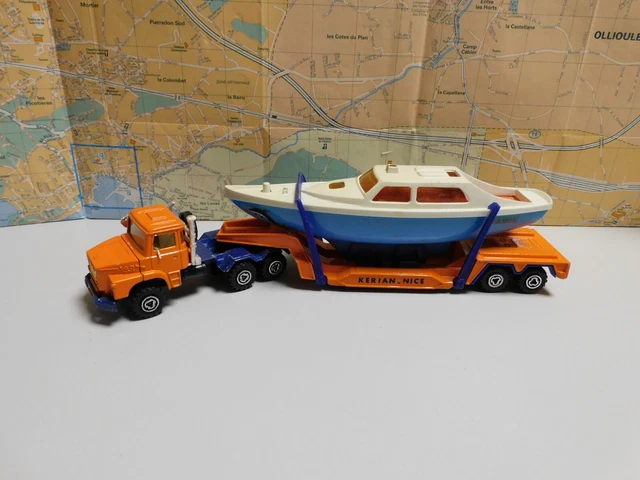 MAJORETTE SCANIA SEMI transport bateaux EUR 15,00 - PicClick FR