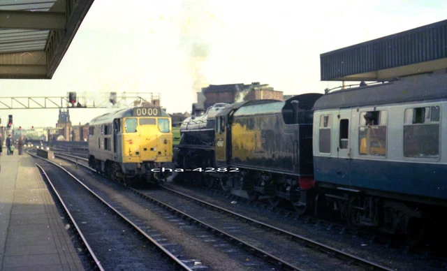 ORIGINAL RAILWAY TRAIN NEGATIVE LMS Black Five No. 45407 & Class 31 ...