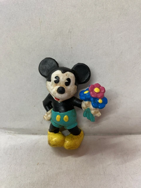 BULLY BULLYLAND DISNEY TOPOLINO Versione ANTICA con FIORI 6 cm Figure, Vintage EUR 8,80 ...