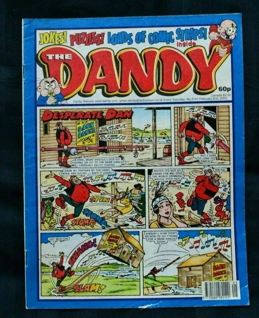 UK COMIC DANDY issue 3141 02/02/02 February 2nd 2002 Desperate Dan Barn ...