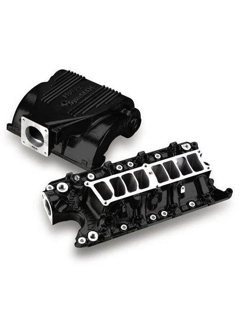HOLLEY INTAKE MANIFOLD EFI Black Ceramic Multi-Port Ford 5.0L Kit (300 ...