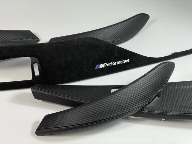 BMW F30 F31 F32 F36 F80 F82 ALCANTARA CARBON LEATHER interior trim set ...