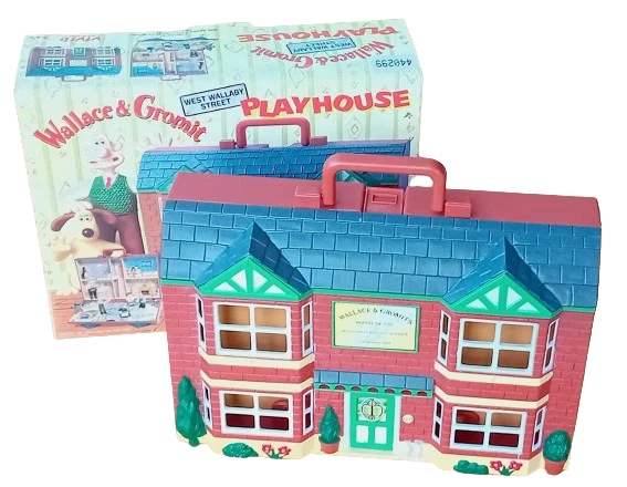 WALLACE AND GROMIT Wash n Go Playhouse for Mini Figures 1989 Aardman ...