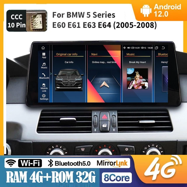 10.33& ANDROID 13 8-Core Car Play Stereo GPS 4G WiFi DSP For BMW 5er ...