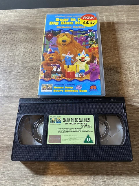 BEAR IN THE Big Blue House Birthday Parties (U 2000) PAL VHS Video Tape ...