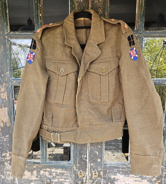 RARE 1946 PATT. Officers BD. Badged 264th BEACH BRIGADE COLUMN RASC (TA ...