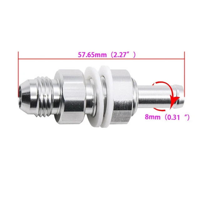 RACCORD DE CLOISON évasé mâle en aluminium 6AN pour réservoir de ...