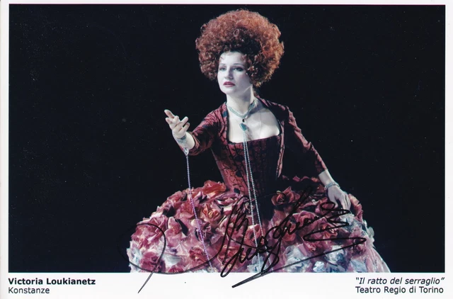 AUTOGRAPHED PHOTO OF OPERA SINGER Victoria Loukianetz soprano in ...