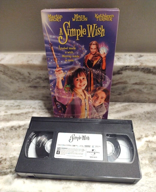 A SIMPLE WISH VHS Movie 1998 PG Martin Short Kathleen Turner 83331 £2. ...