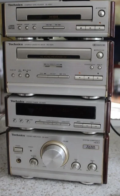 TECHNICS MINI TOWER/AMPLIFIER/TUNER/CASSETTE /cd player/speakers/stereo ...
