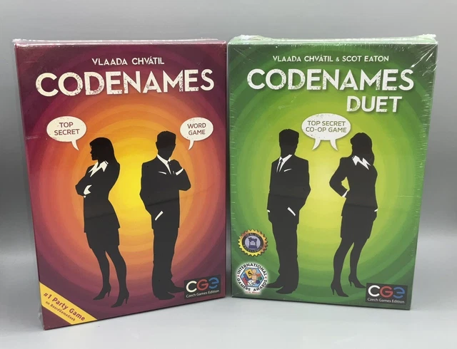 2 NEW BOARD Games Bundle Set with Codenames & Codenames Duet by Czech Pair $45.47 - PicClick AU