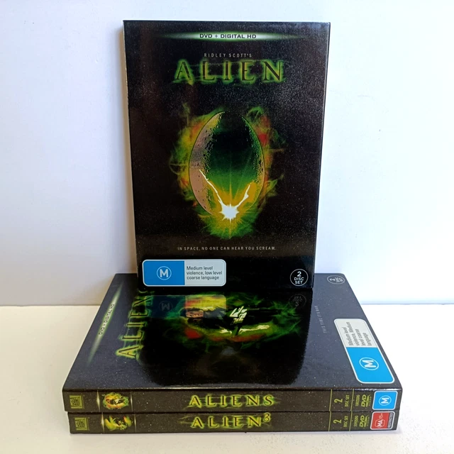 ALIEN ALIENS AND Alien 3 - DVD Collection w/ Slipcovers Trilogy Ridley ...