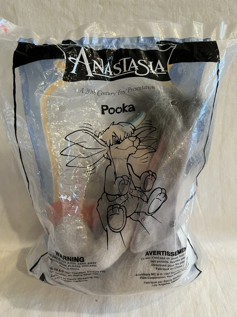 VINTAGE 1997 ANASTASIA 20th Century Fox Pooka 8” Stuffed Plush Dog ...