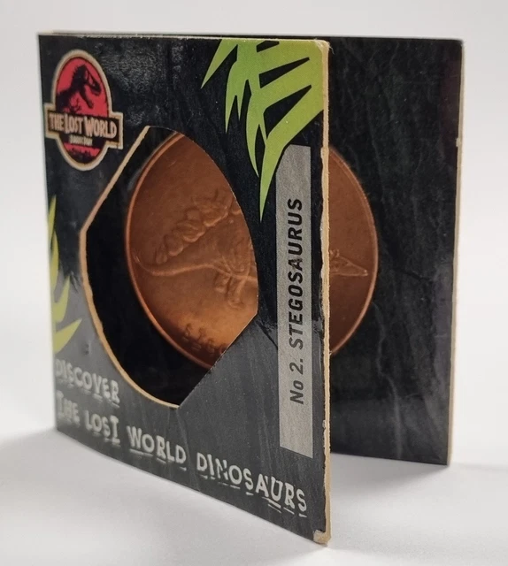 THE LOST WORLD Jurassic Park Tetley Coin 1997 Stegosaurus £5.92 ...