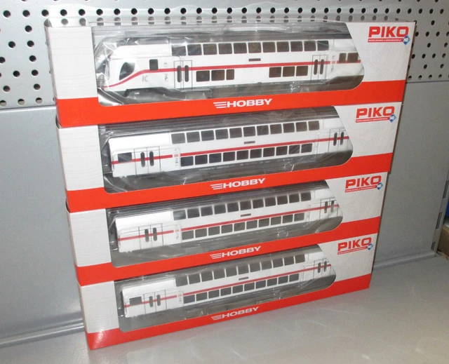 PIKO H0 58800 58801 58802 4x IC Doppelstockwagen Steuerwagen DB AG, Ep ...