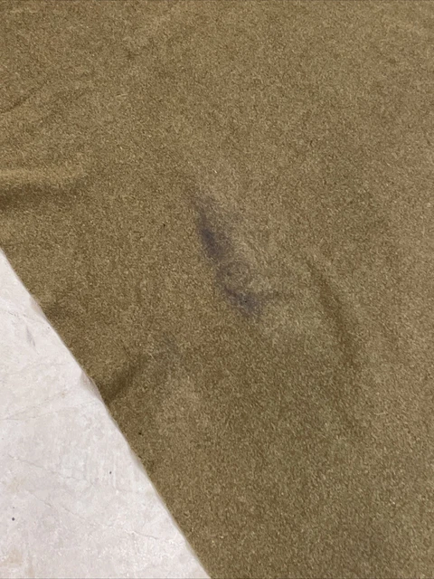 1943 WW2 US Army Olive Drab Wool Field Blanket OG OD Barracks Bed Wool ...