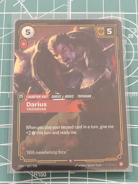 DARIUS, TRIFARIAN - 027/298 - Origins - Riftbound League Of Legends TCG ...