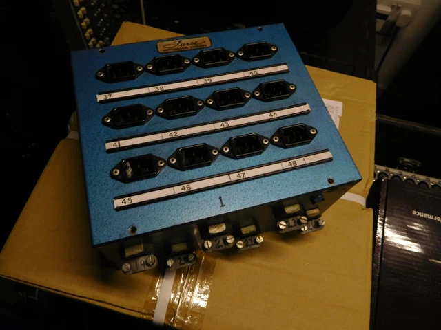 FURSE 12 WAY IEC Patch Panel Stage Lighting Metal Junction Box Cable ...