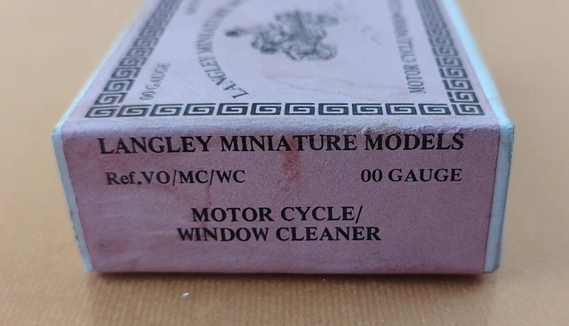 LANGLEY VO/MC/WC 4MM/OO Gauge Motorcycle/Window Cleaner White Metal Kit ...