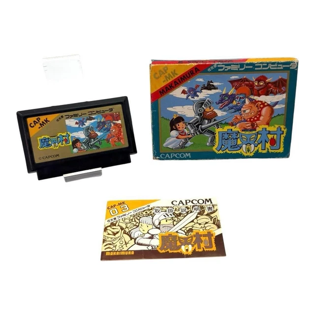 CAPCOM GHOSTS'N GOBLINS Makaimura BOXED NES Famicom Japan Operation ...