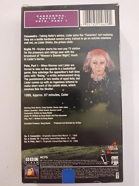 RED DWARF VHS Series VIII Byte Two (Cassandra BBC Home VHS) **Buy 2 Get ...