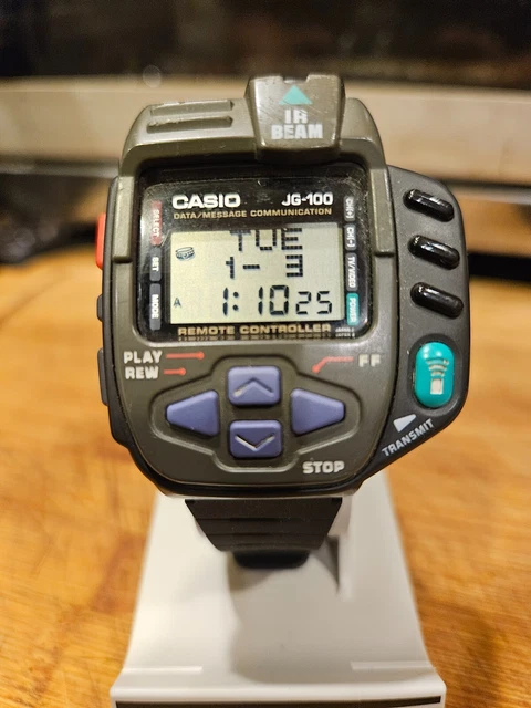 CASIO CYBER CROSS JG-100 Super GAME Optical Communication Watch From ...