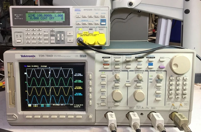 TEKTRONIX TDS784D OSCILLOSCOPE 1GHz 4GS/s 13 1F HD 2M 2F 2C 4C CEM JIT ...
