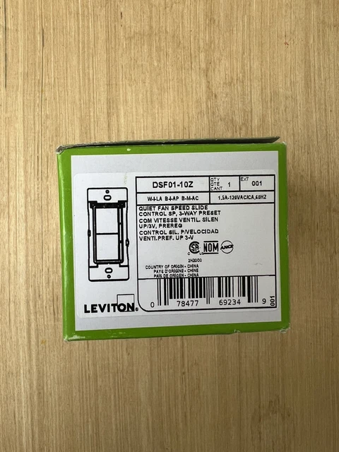 1.5-AMP DECORA ROCKER Slide Fan Speed Control, White, Ivory, Light ...