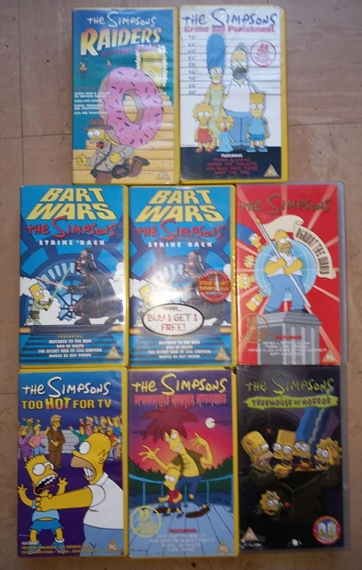 THE SIMPSONS VHS Tapes Collection Of x8 VHS Tapes £6.99 - PicClick UK