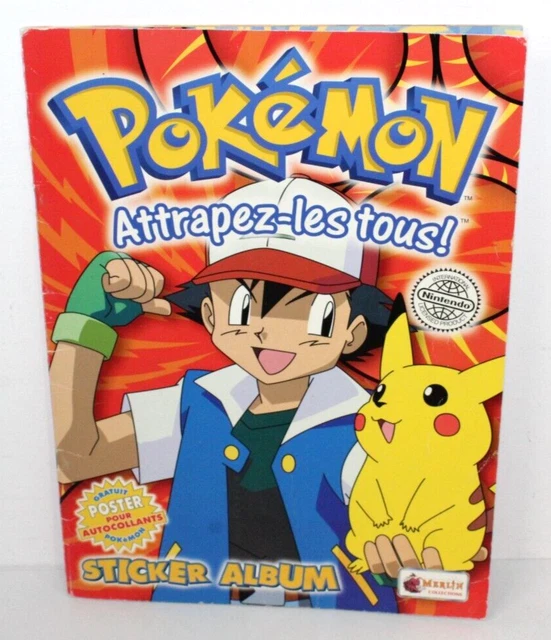 ALBUM DE STICKER POKEMON attrapez les tous - MERLIN collection ...