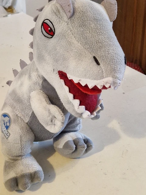 JURASSIC WORLD UNIVERSAL Studios Park Grey T-Rex Dinosaur Plush Soft ...
