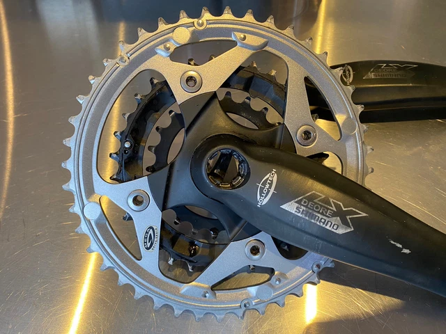 SHIMANO DEORE LX FC-M572 HOLLOWTECH OCTALINK CHAINSET CRANKSET CRANKS ...