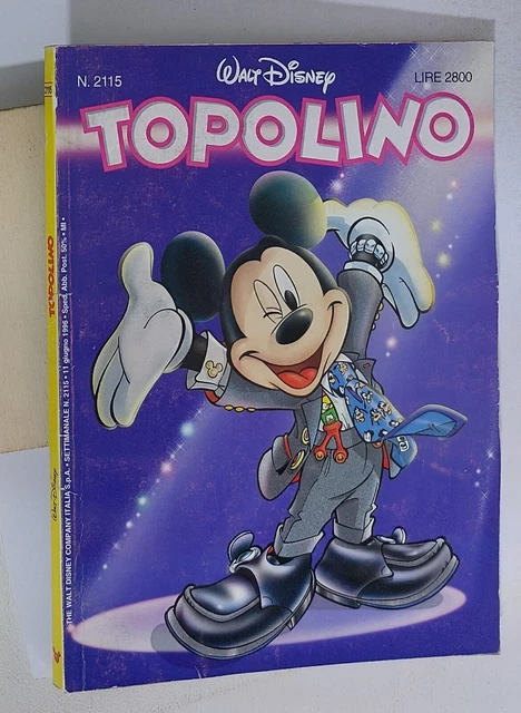 87438 TOPOLINO LIBRETTO n. 2115 - Disney 1996 EUR 4,50 - PicClick IT