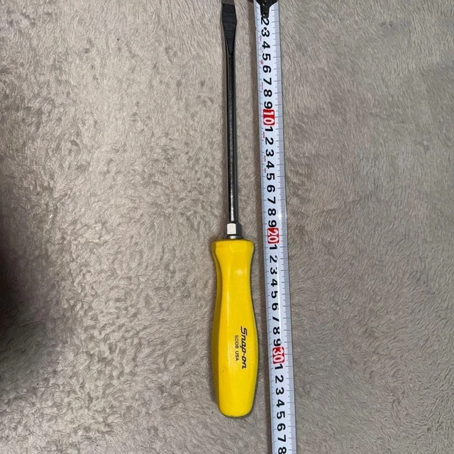 SNAP-ON SDD8 YELLOW Hard Handle 3/8" Flat Head Screwdriver £87.43 ...
