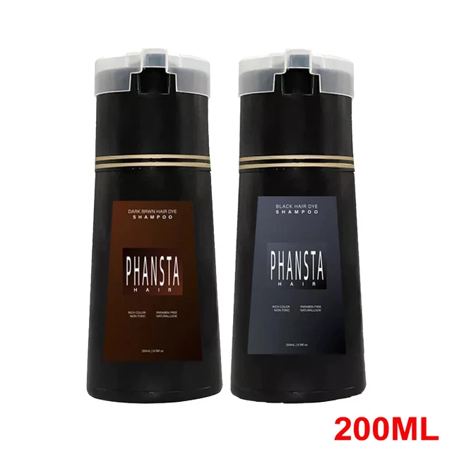 PHANSTA HAIR DYE Shampoo Natural Herbal Dye Fast Hair Dye 2 Colors ...