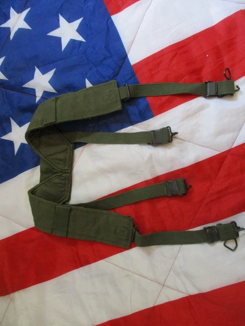 GENUINE 1959 US ARMY USMC issue VIETNAM WAR M56 M 1956 WEBBING yoke ...