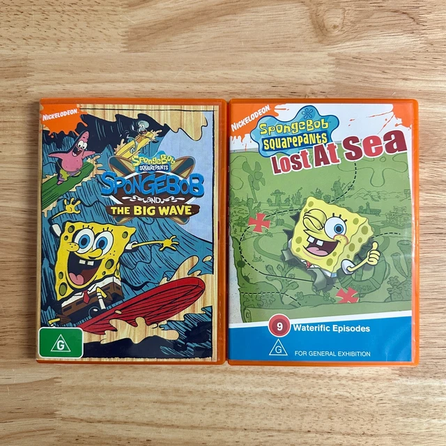SPONGEBOB SQUAREPANTS LOST at Sea + The Big Wave TV Series DVD lot ...