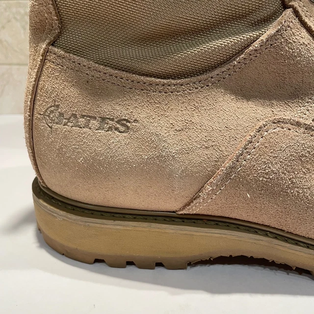 BATES US MILITARY Combat Boots Tan Suede Gore-Tex Vibram Sole Men 14W £ ...